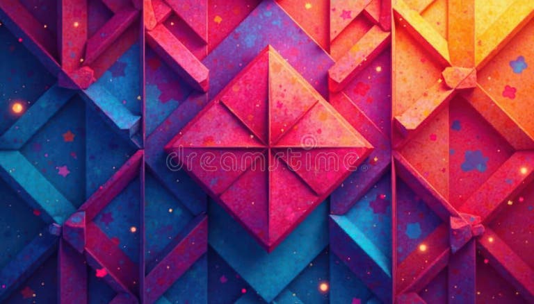 Abstract Geometric Shapes Forming a Repeating Design , Aesthetic ...