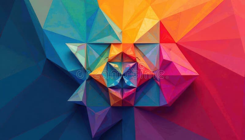 Abstract Geometric Shapes Forming a Repeating Design , Pattern ...