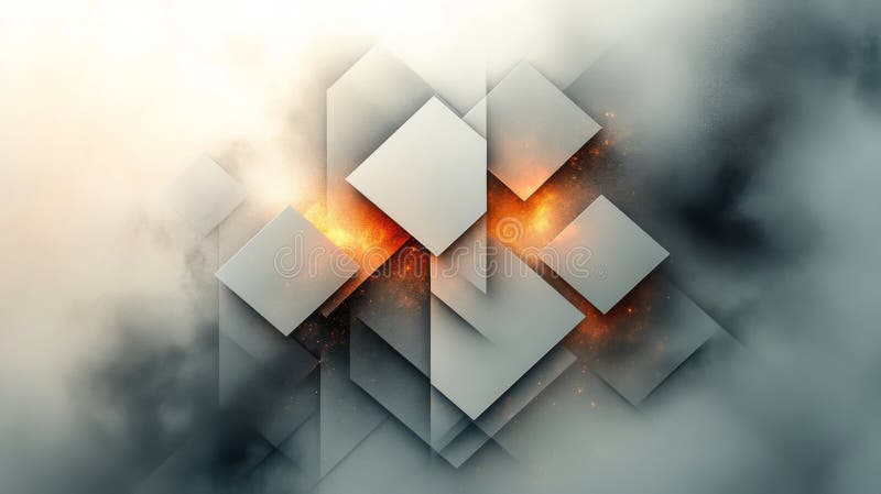 Abstract Geometric Background Sharp Shapes Muted Colors Stock Photos ...