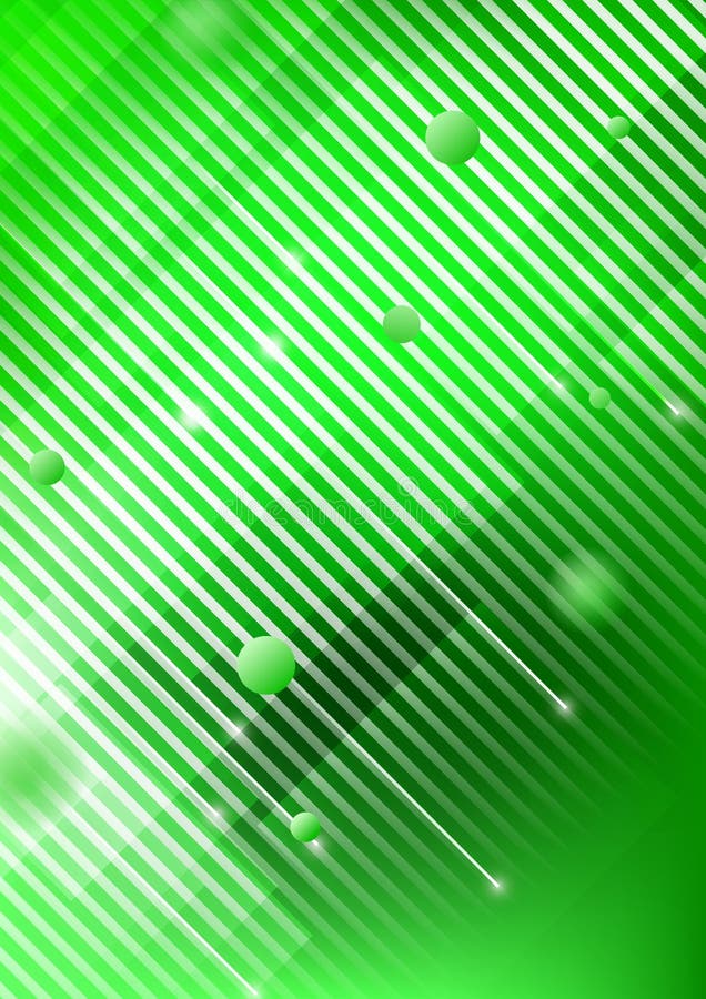 Abstract Geometric Shapes on Green Background Stock Vector ...