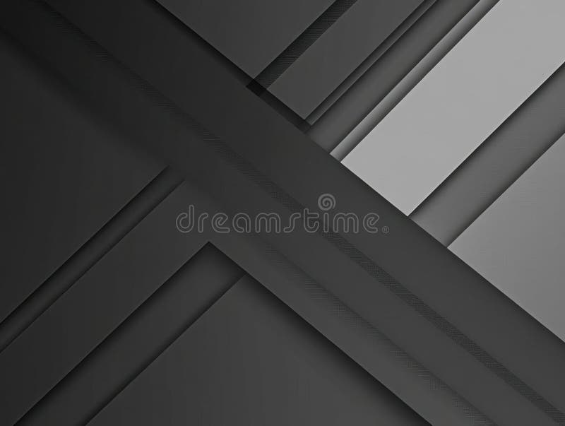 Abstract Geometric Shapes Intersecting in Gray Scale, Modern Design ...