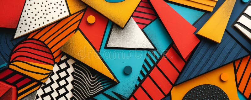 Abstract Geometric Shapes: Layers of Geometric Patterns Unveiled Stock ...