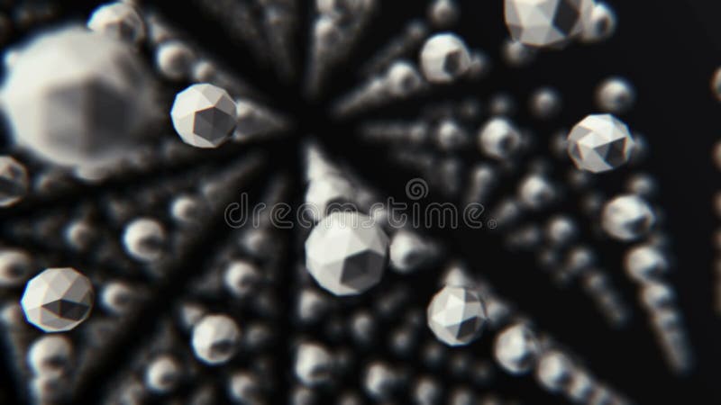 Abstract Geometric Shapes Floating in White Void Stock Video - Video of ...