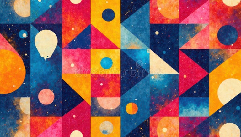 Abstract Geometric Shapes, Modern Design, Continuous Repeat , Abstract ...