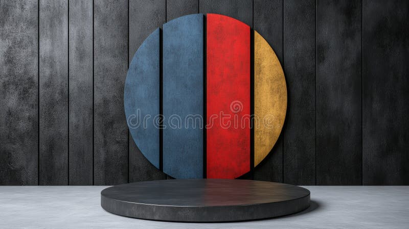 Abstract Geometric Shapes in a Modern Interior Display Setting Stock ...