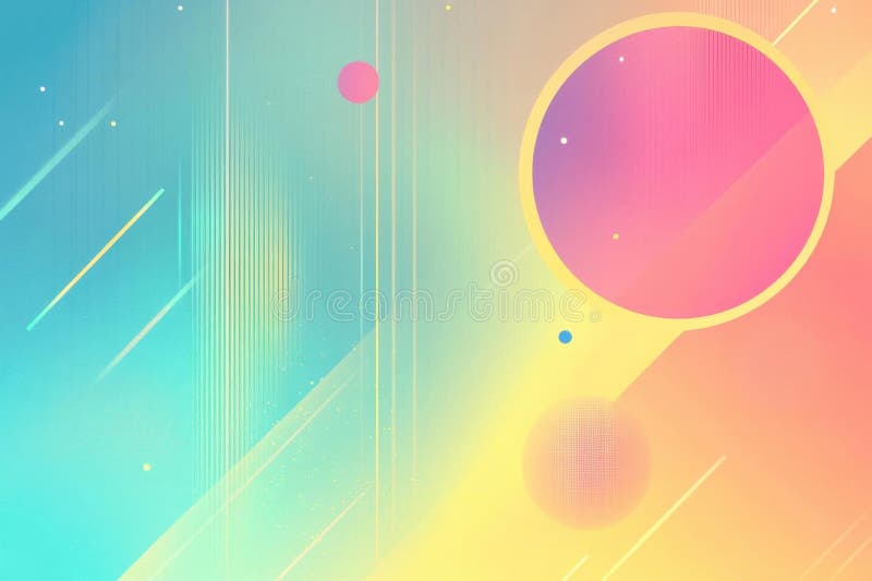 Abstract Geometric Shapes with a Pastel Color Palette, a Visual Delight ...