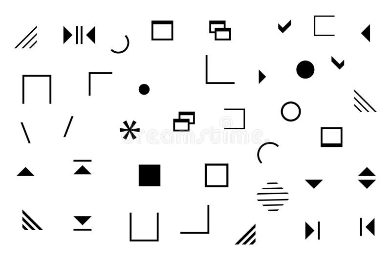 Abstract Geometric Shapes Pattern for User Interface Design. Stock ...