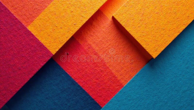 Abstract Geometric Shapes Repeat on Textured Surface , Print ...