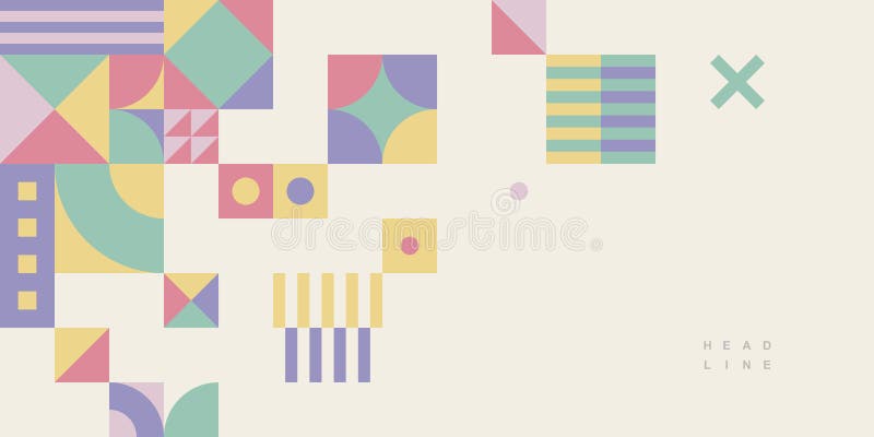Abstract Geometric Shapes. Set of Vector Creative Elements Stock Vector ...