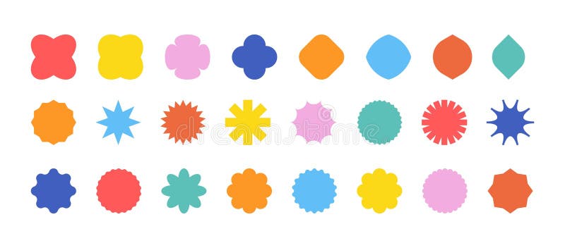 Abstract Geometric Shapes. Simple Empty Banners. Minimalistic Geometry ...