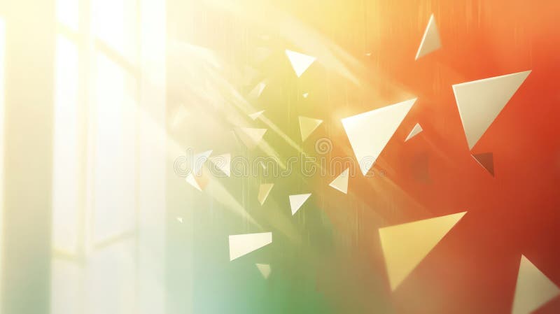 Abstract Geometric Shapes with Soft Colors and Light Effects Stock ...