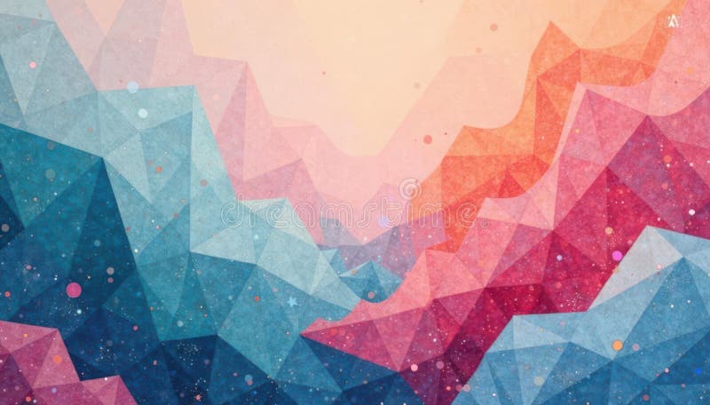 Abstract Geometric Shapes in Soft Hues Create a Calming Interior Design ...