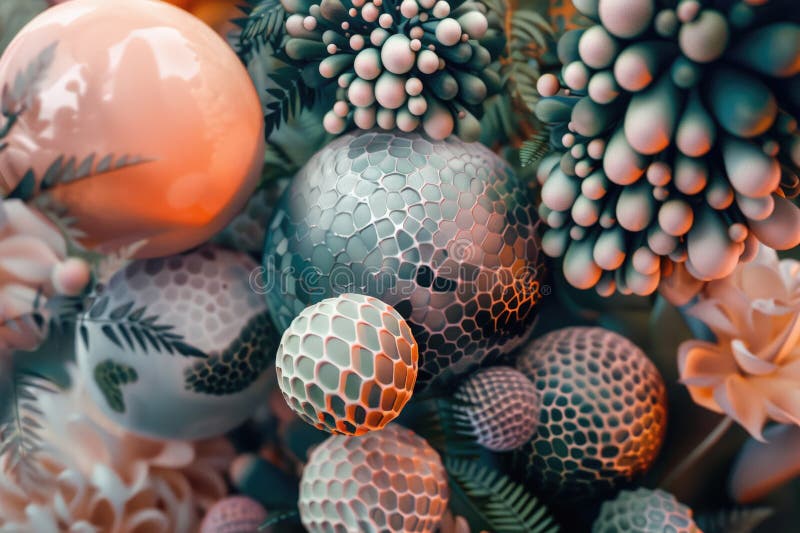 Abstract Geometric Shapes Sphere Express Seamless Pattern Style Texture ...