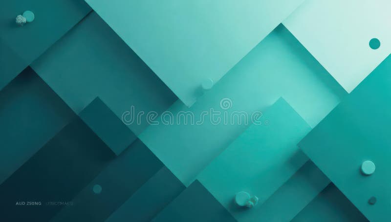 Abstract Geometric Shapes, Teal and Grey Hues, Printable, Design Stock ...