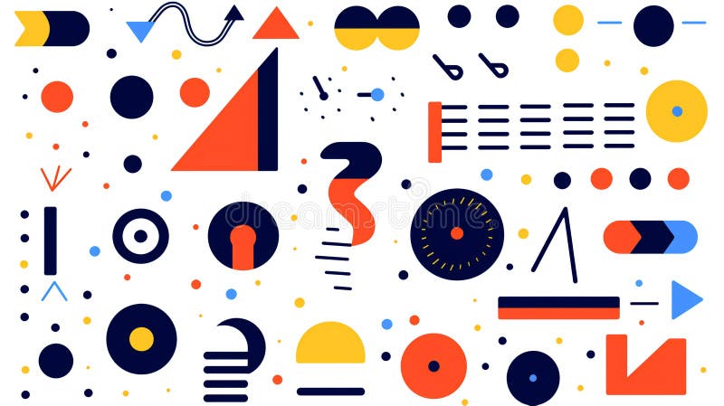 Abstract Geometric Shapes, Trendy Minimalist Basic Figures Inspirations ...