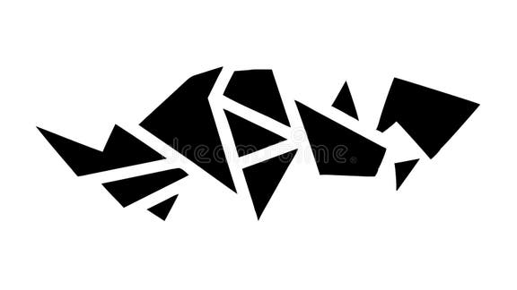 Abstract Geometric Shards, Fragmented Design, Vector Design Generative ...