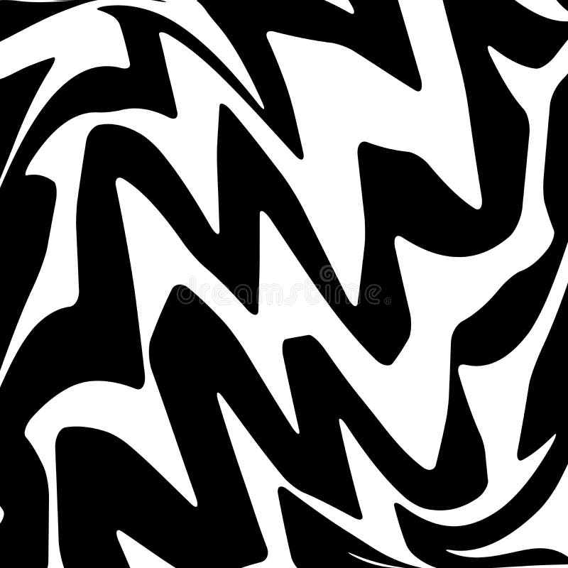 Geometric Simple Zigzag Print, Wave Pattern Stock Vector - Illustration ...