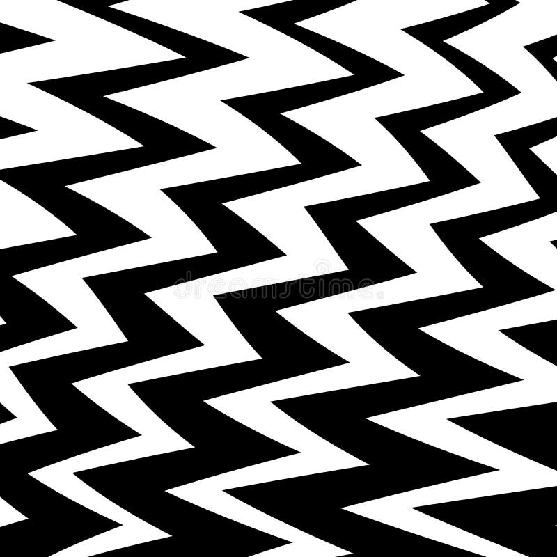 Geometric Simple Zigzag Print, Wave Pattern Stock Vector - Illustration ...