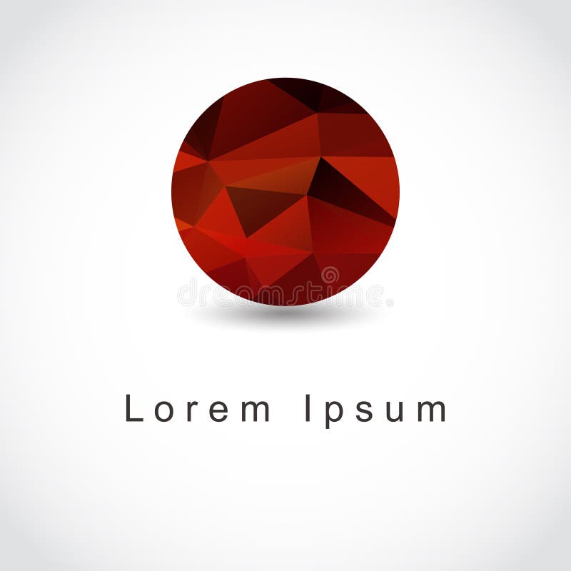 Abstract Geometric Spherical Shape from Triangular Faces for Graphic ...