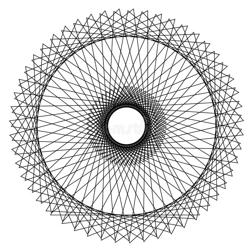 Abstract Geometric Spirograph Background. Vector Illustration. EPS10 ...