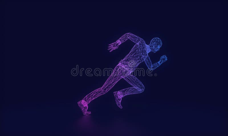 Geometric Running Man Stock Illustrations – 1,513 Geometric Running Man ...