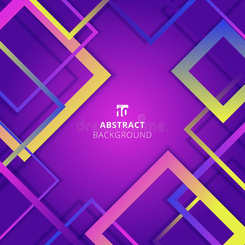 Purple Geometric Square Background Pattern Vector Illustration Stock Vector - Illustration of ...