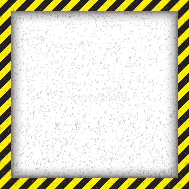 Abstract Geometric Square Frame, with Diagonal Black and Yellow. Vector ...