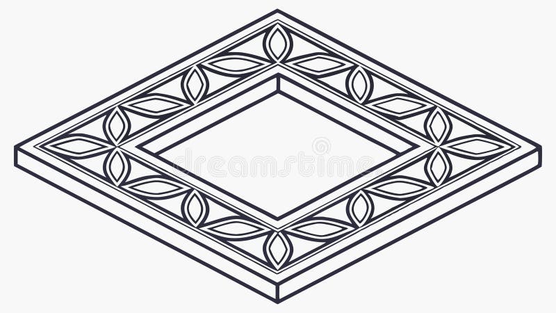 Abstract Geometric Square Frame Vector, Vector Design Generative AI ...