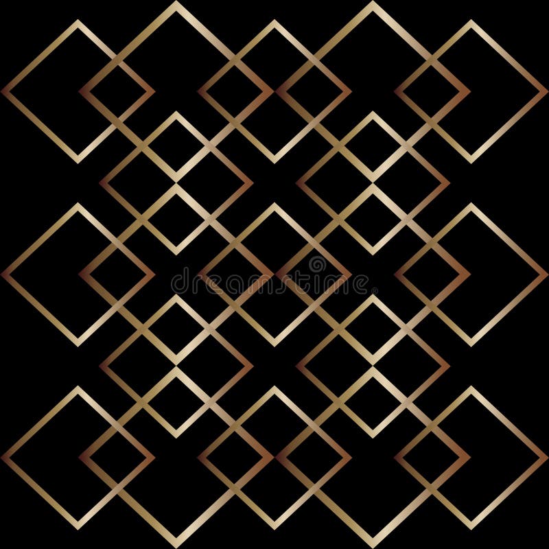 Abstract Geometric Square Lines Pattern Background, Vector Graphic ...