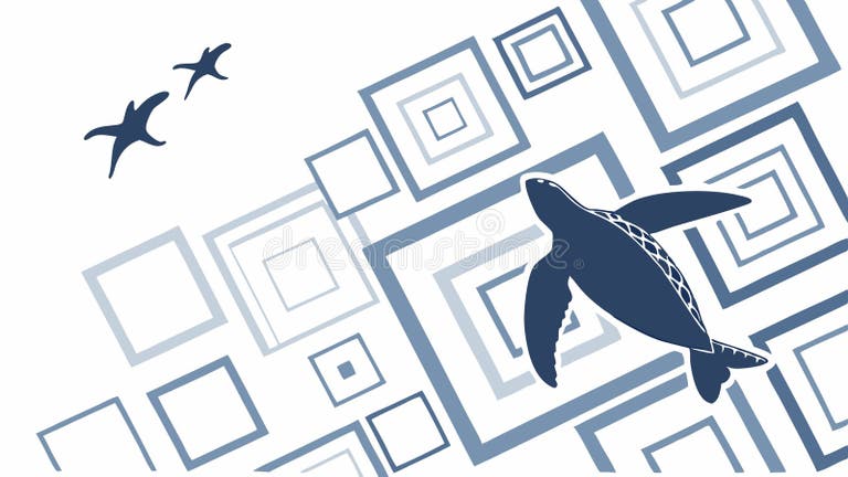 Abstract Geometric Square Pattern with Intersections Vector, Vector ...