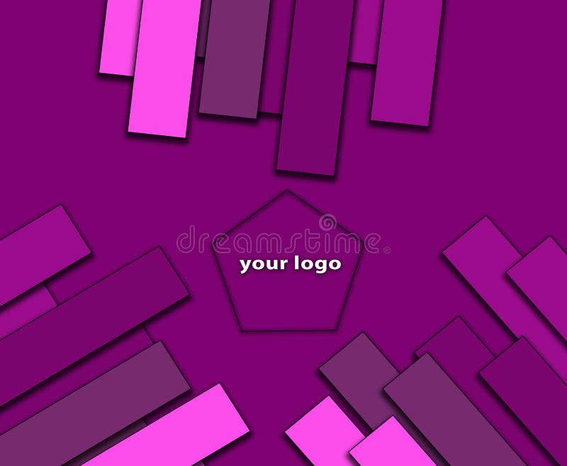 Abstract Geometric Square Purple Gradient Background. Stock ...