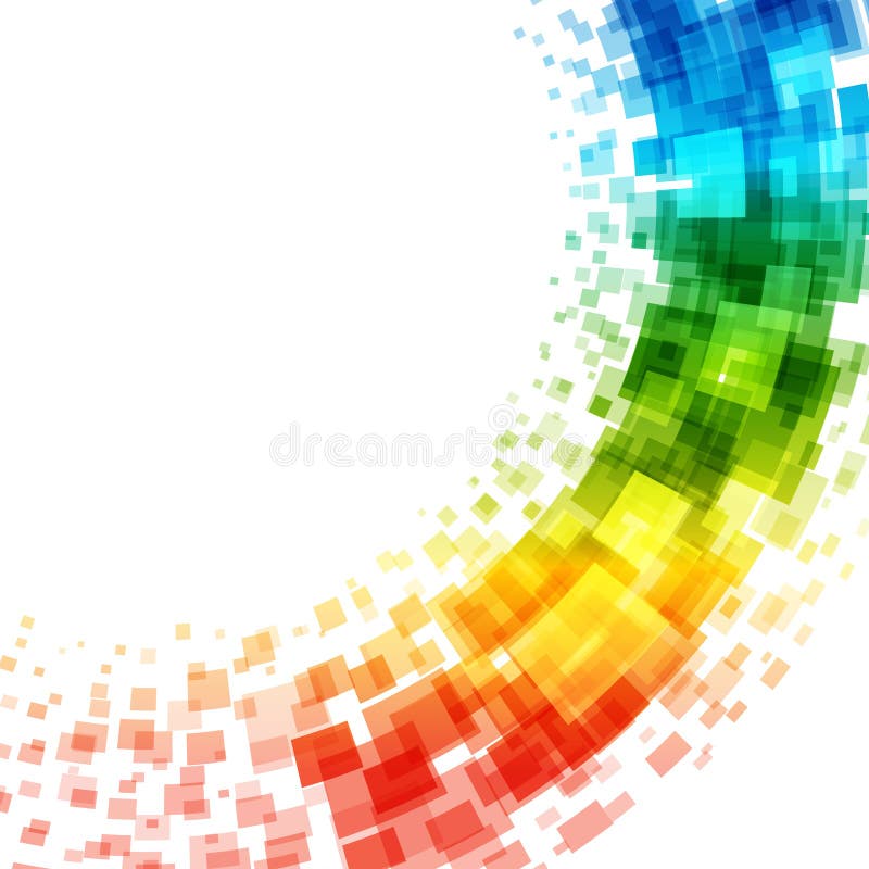 Abstract Geometric Squares Lines Background. Stock Illustration ...