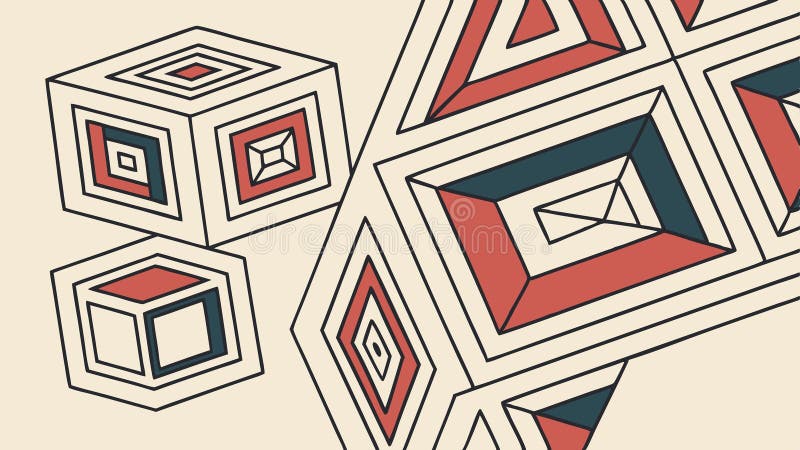 Abstract Geometric Squares Pattern, Symbolizing Modern Order, Vector ...