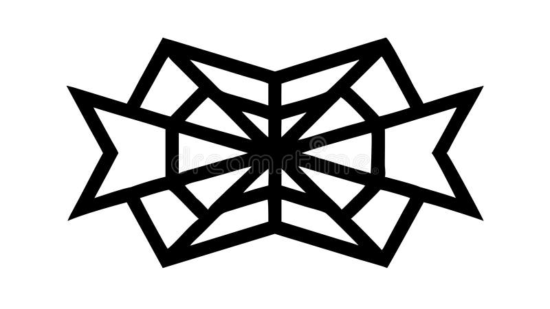 Abstract Geometric Star Web: Connection Intricate Design, Vector Design ...