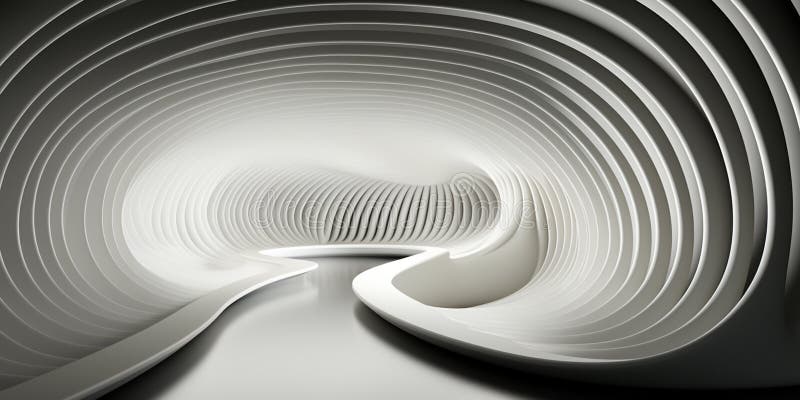 Abstract Geometric Stripe Line Art Design 3d Render Stock Photo - Image ...