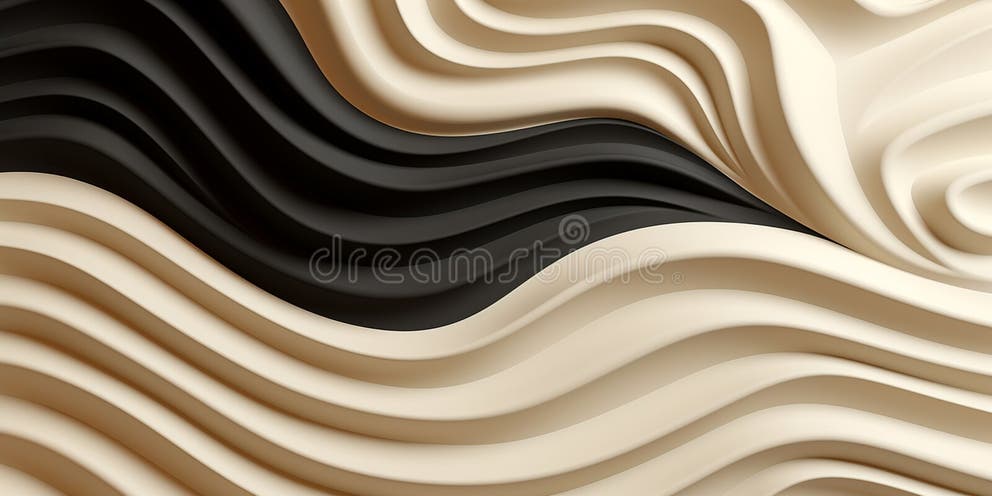 Abstract Geometric Stripe Line Art Design 3d Render Stock Photo - Image ...