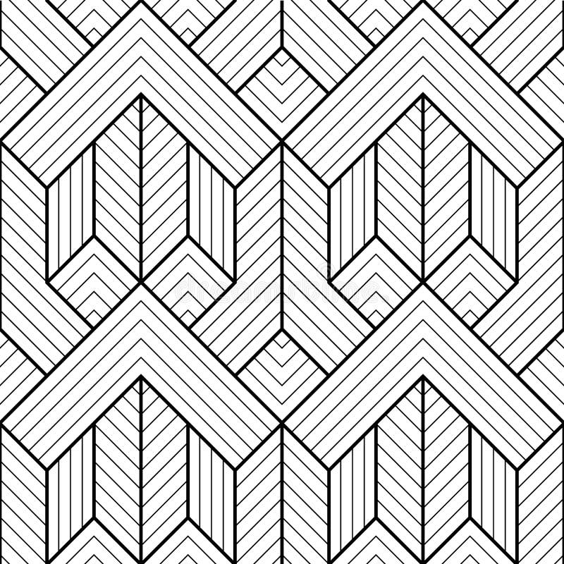 Abstract Geometric Stripes Pattern Stock Vector - Illustration of ...