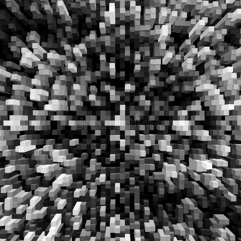 Abstract Geometric Structural Background. 3D Effect Stock Illustration ...