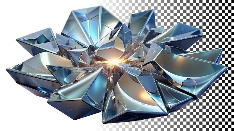 Abstract Geometric Structure Sharp Points Design Element Art Png ...