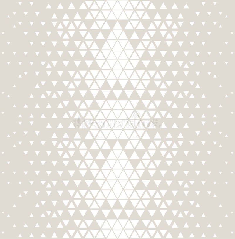 Abstract Geometric Subtle Deco Art Print Halftone Triangle Pattern ...