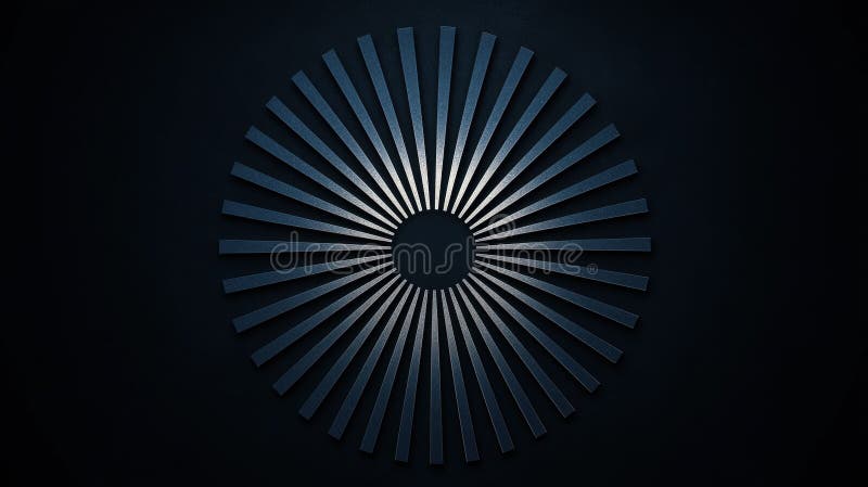 Abstract Geometric Sunburst Pattern Stock Illustration - Illustration ...