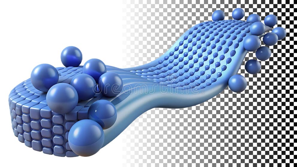 Abstract Geometric Surface with Spheres Data Network Technology Png ...