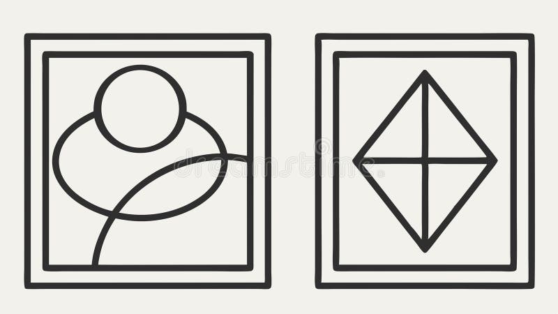 Abstract Geometric Symbols for Concepts, Vector Design Generative AI ...