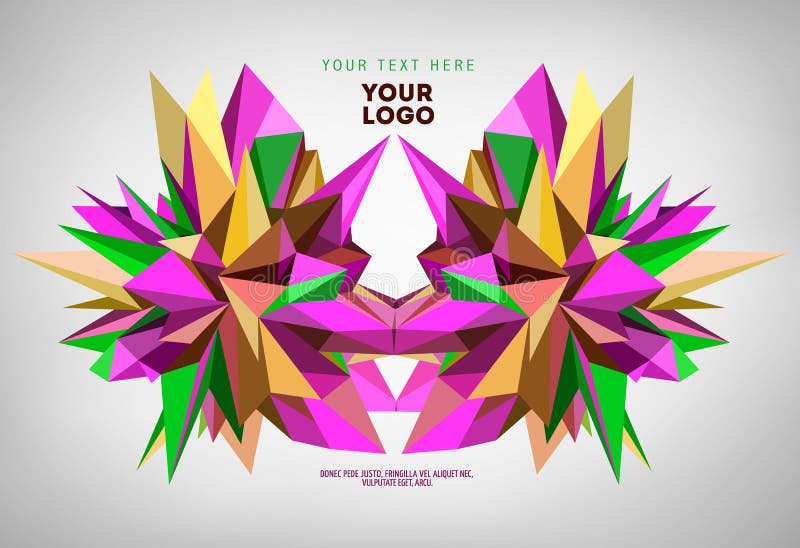 Abstract Geometric Asymmetric Poster Design Stock Vector - Illustration ...