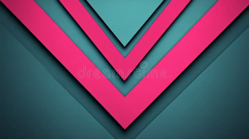 Abstract Geometric Teal and Pink Triangle Background Stock Illustration ...