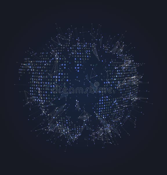 Abstract Geometric Technology Design Element. Stock Illustration ...