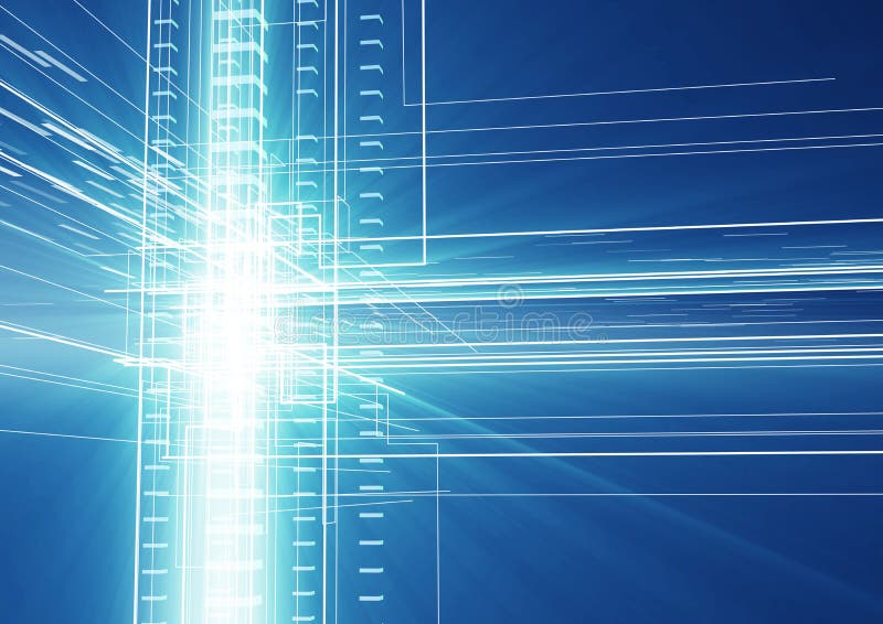 Abstract Geometric Technology Design Element. Stock Illustration ...