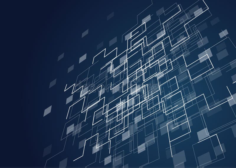 Abstract Geometric Technology Vector Design Element. Stock Vector ...