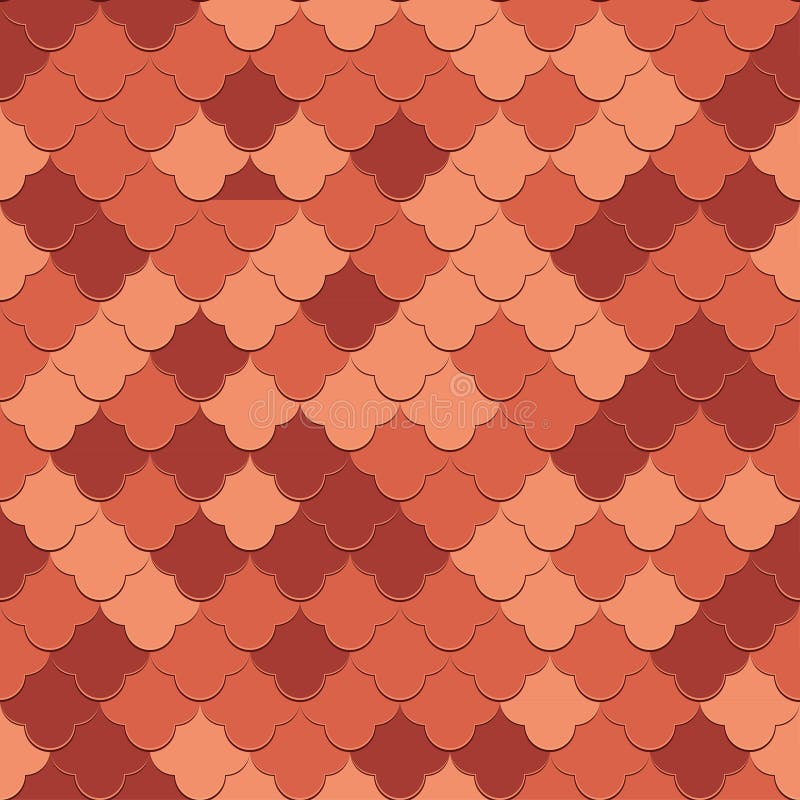 Abstract Geometric Terracotta Round Tile Pattern Seamless Vector Brown ...