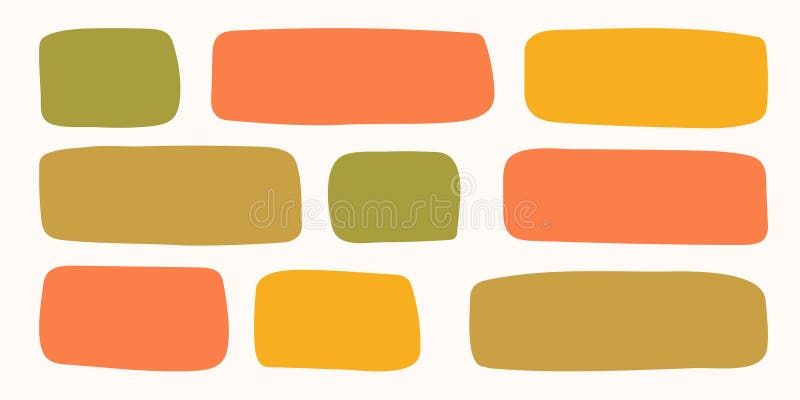 Abstract Geometric Text Box. Empty Doodle Speech Bubbled, Rectangle ...